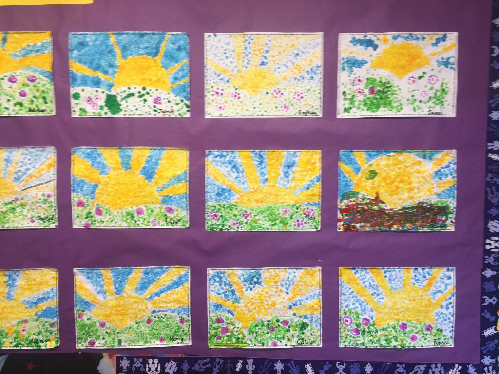 Summer Pointillism - St John Bosco Junior Boys' School